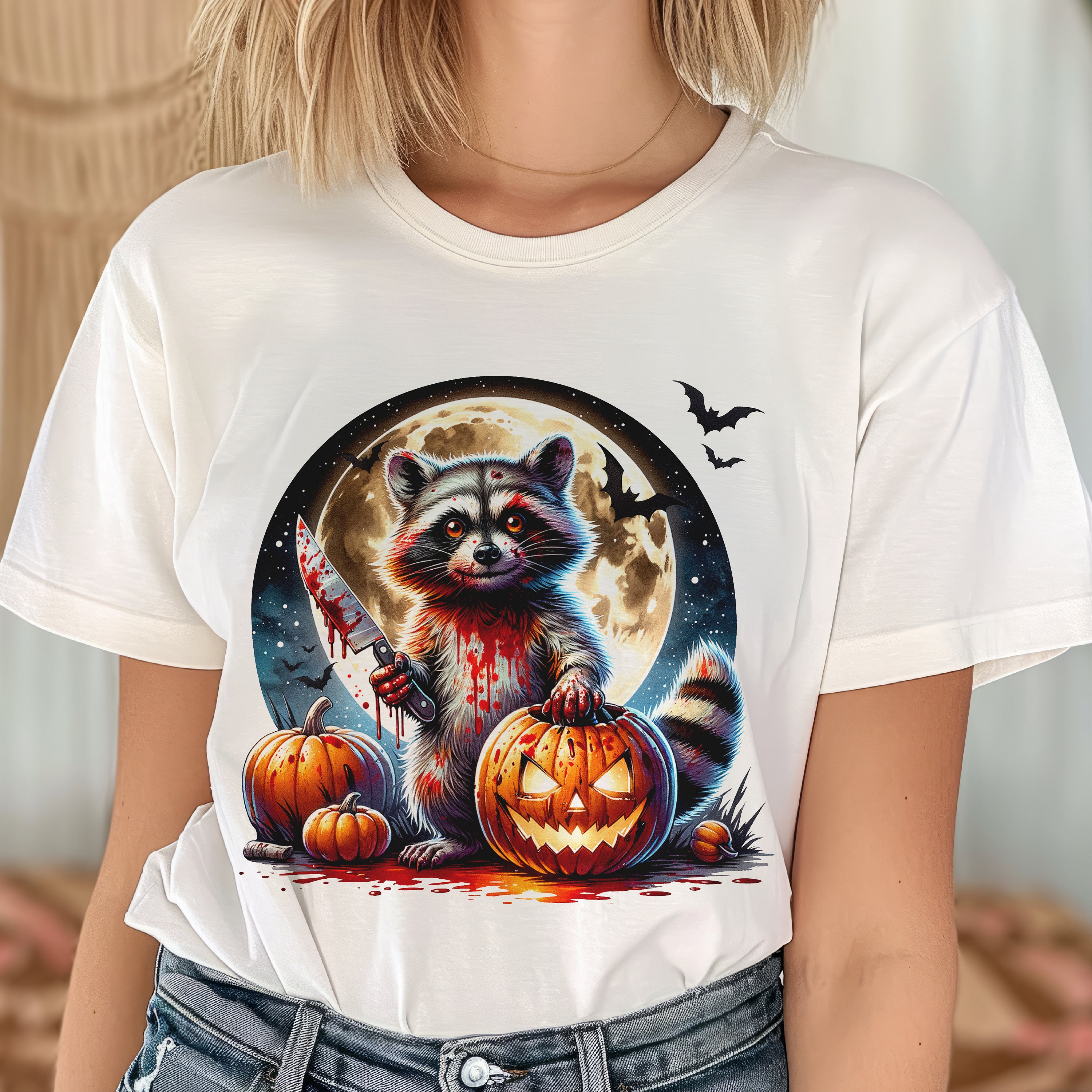 Halloween Horror Raccoon PNG, Scary Raccoon Halloween Png, Here for the ...