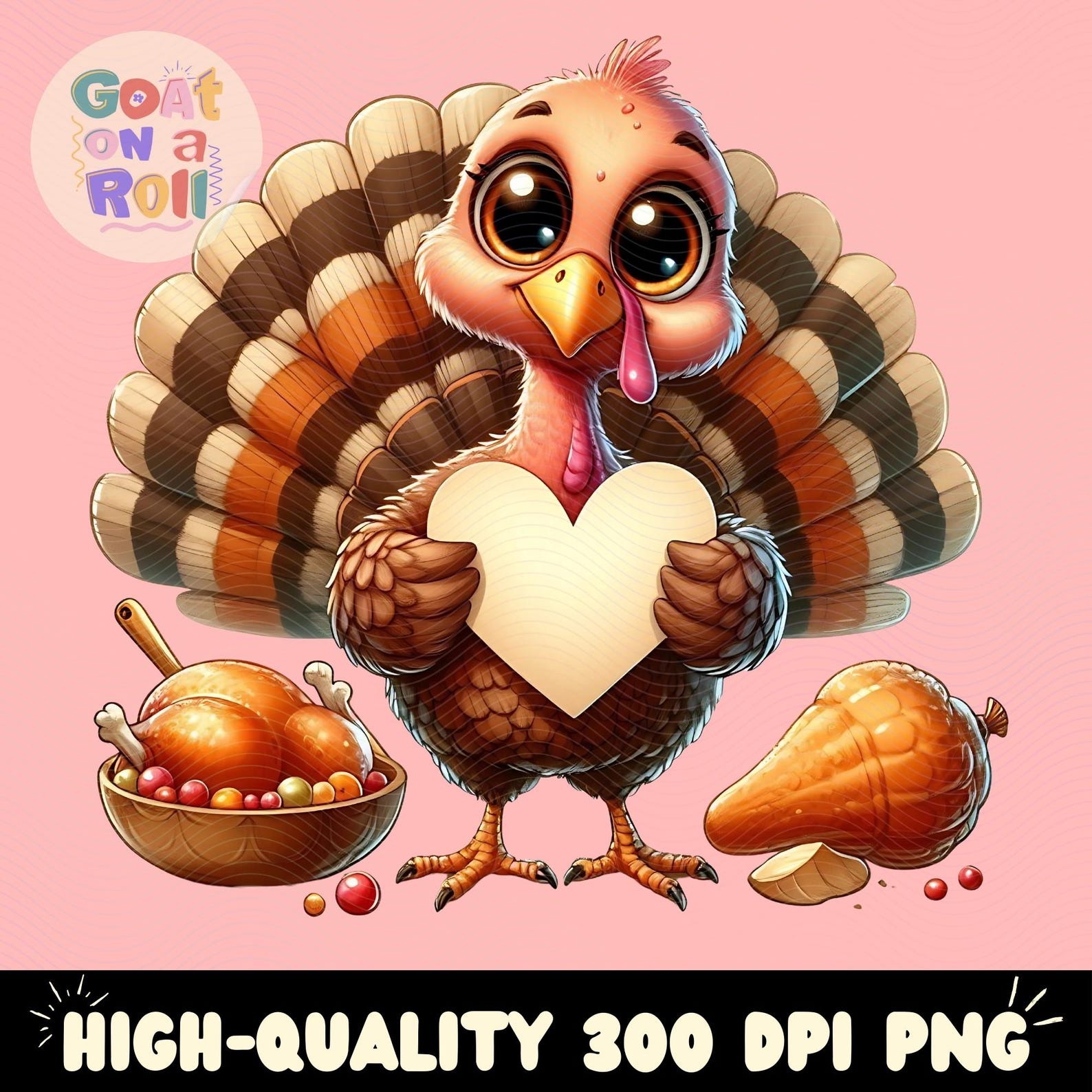 Pack B Cute Turkey Thanksgiving Day Clipart Autumn Thanksgiving Cute ...