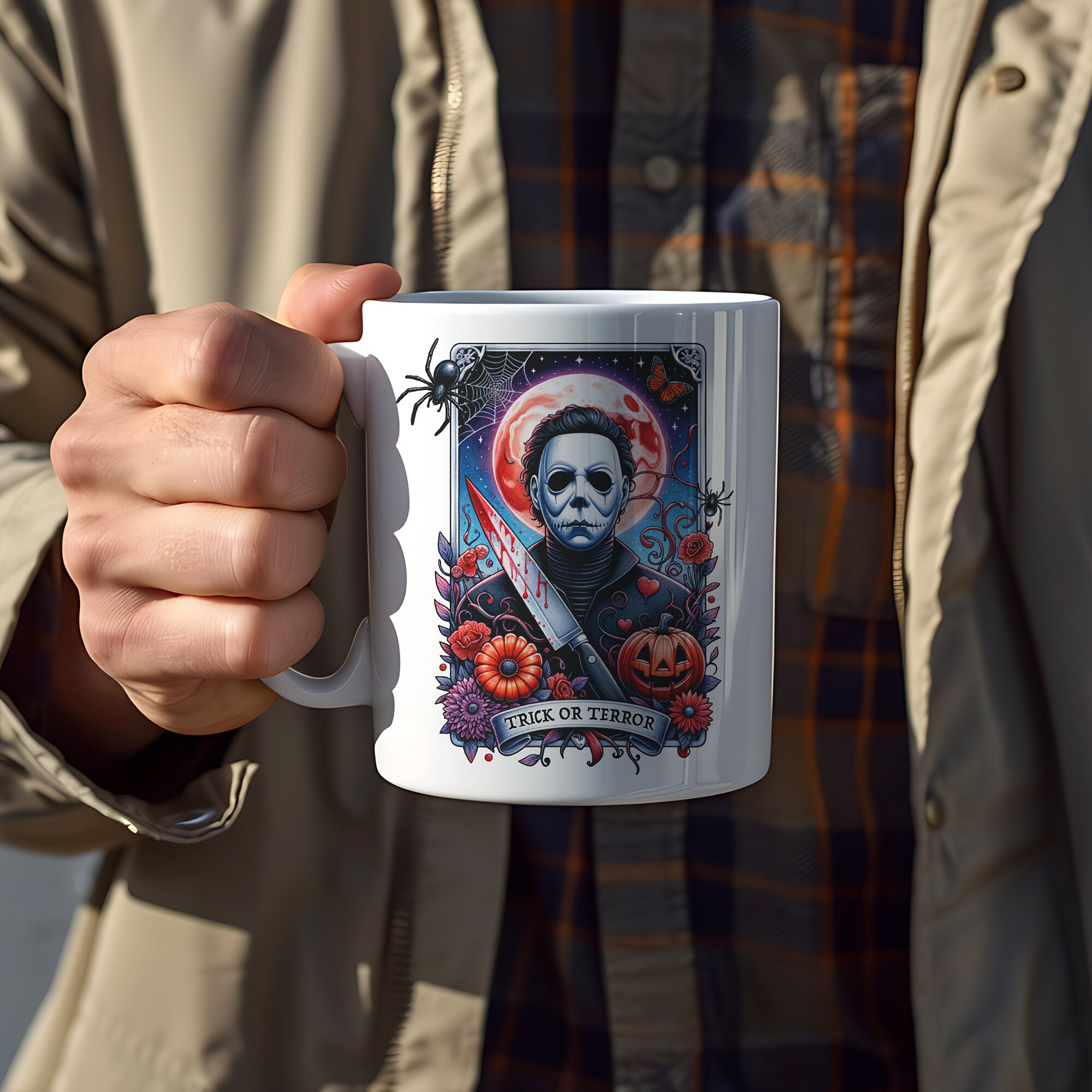 Trick or Terror Tarot Card PNG, Trendy Halloween Tarot Card Shirt ...