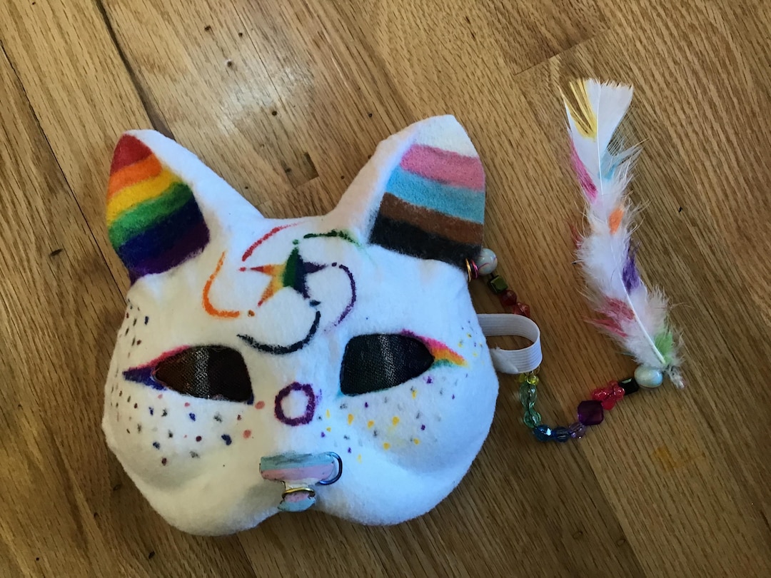 LGBTQIA Therian Mask PRIDE - Etsy