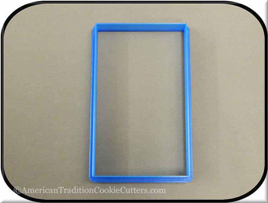 5" Rectangle 3D Printed Cookie Cutter #P9006 - Etsy