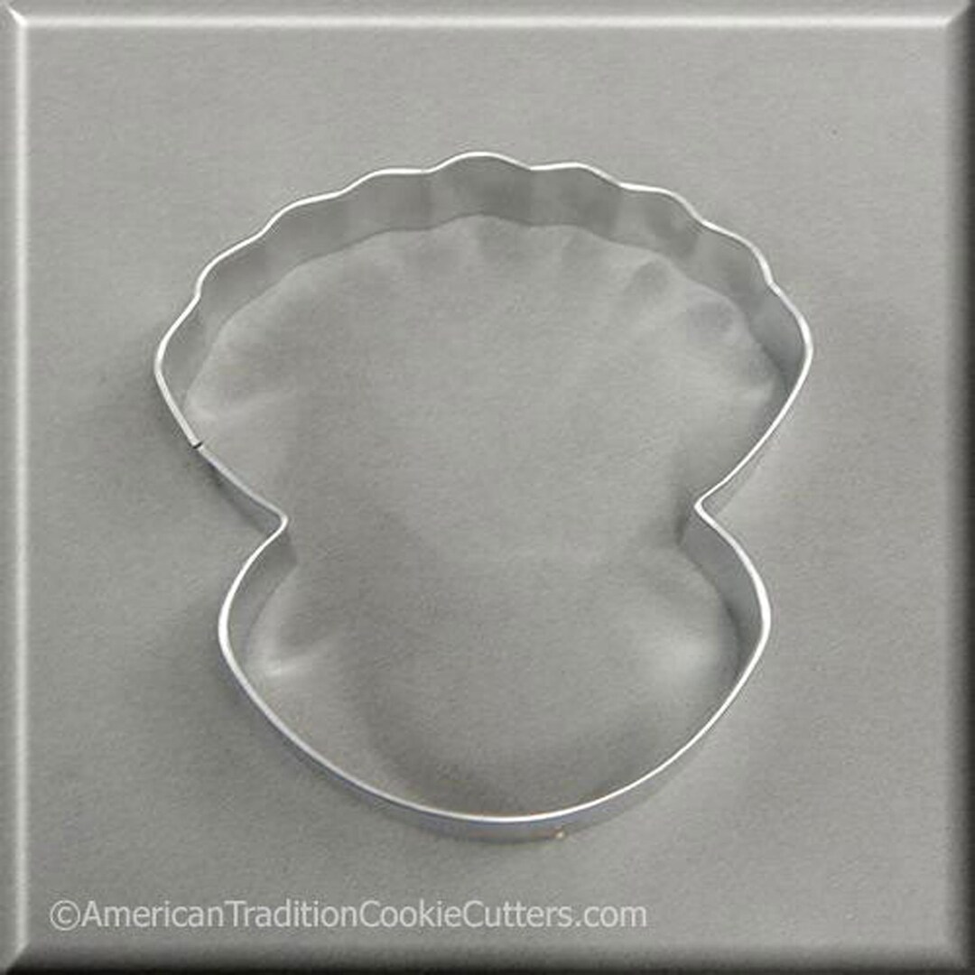 4" Oyster Clam Shell With Pearl Metal Cookie Cutter #NA9242 - Etsy