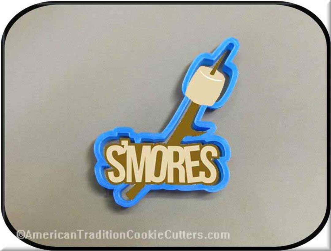 6" Smore's Words With Marshmallow 3D Printed Cookie Cutter #P8105 - Etsy