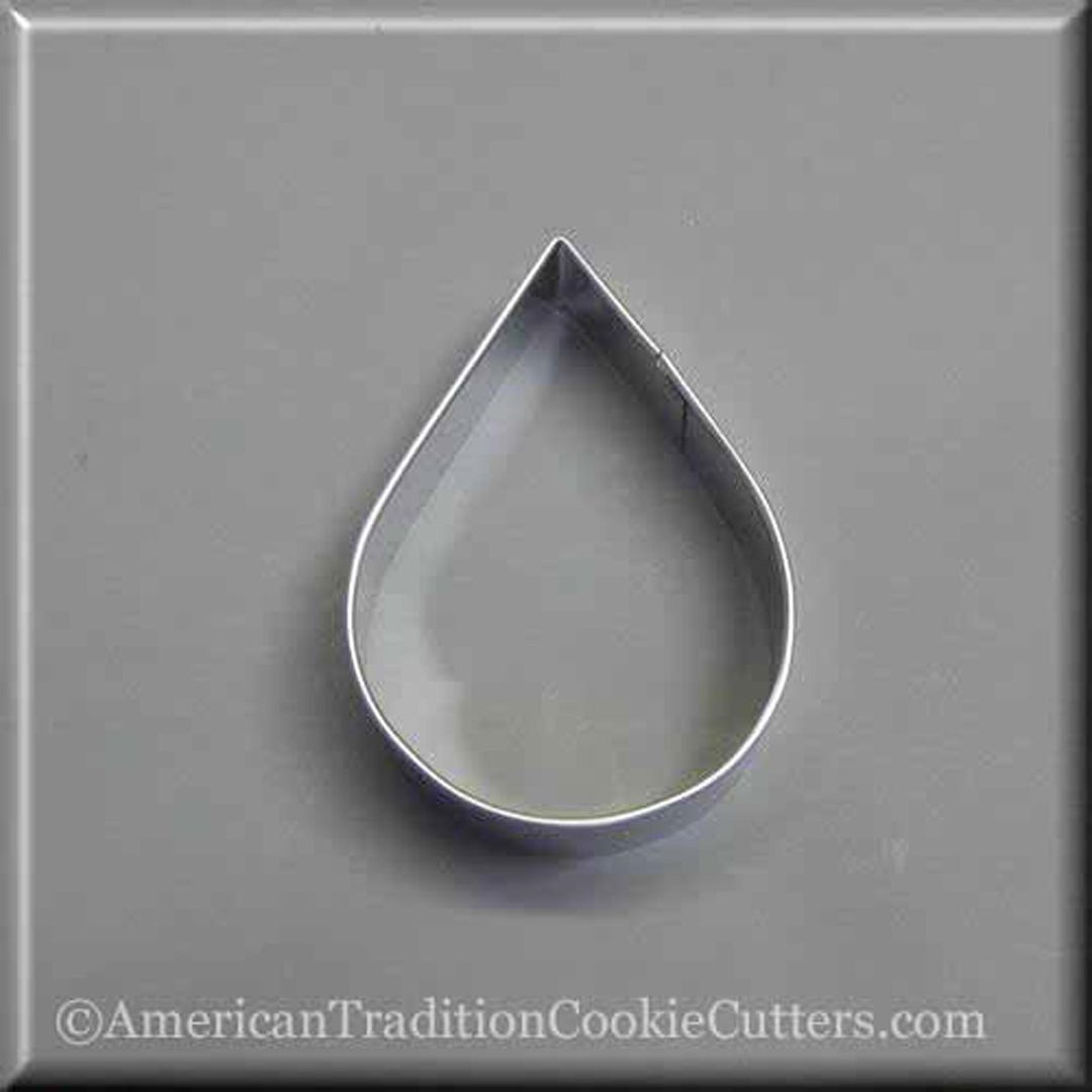 3" Tear Drop, Rain, Flower Petal Metal Cookie Cutter #NA9202 - Etsy