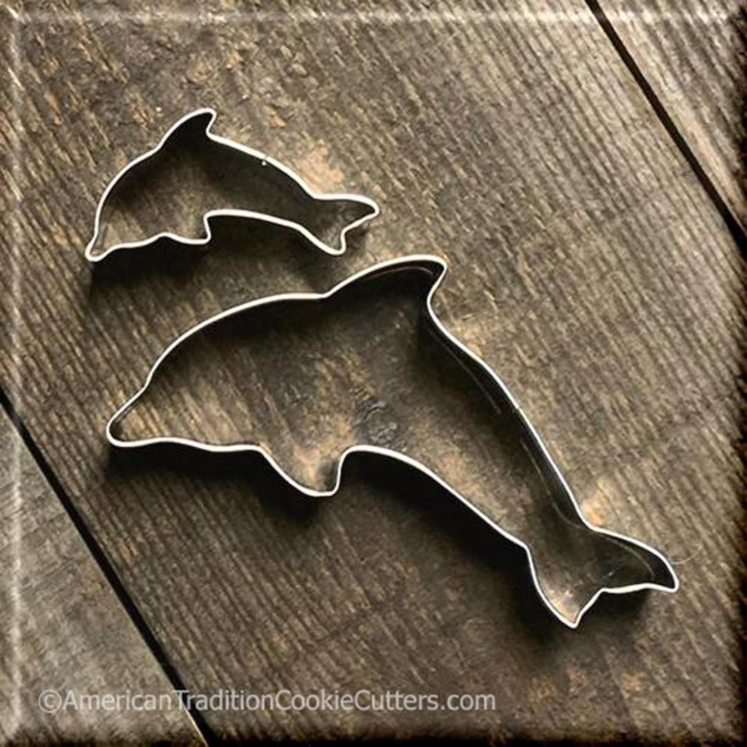 Set of 2 Dolphin Metal Cookie Cutters #NAWK183 - Etsy
