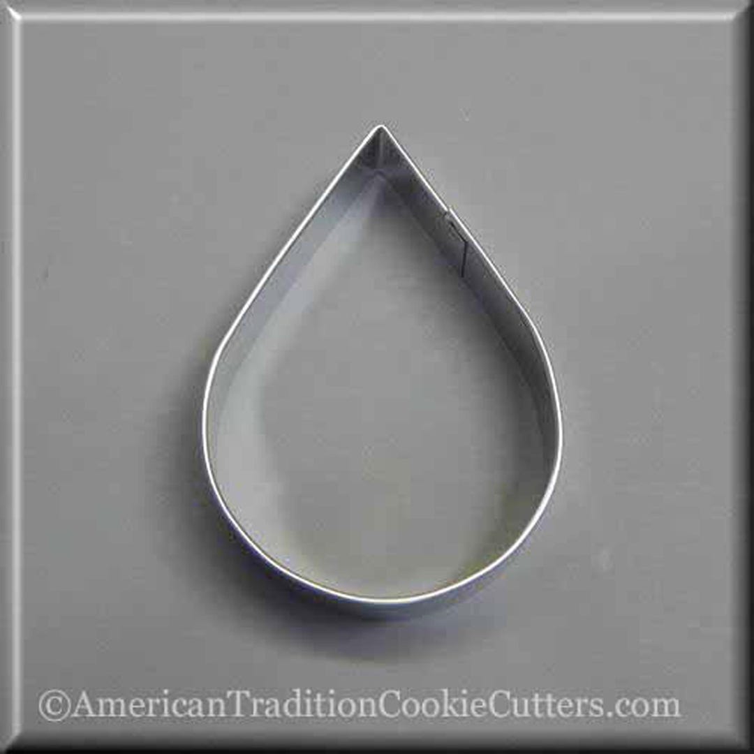 3.5" Tear Drop, Rain, Flower Petal Metal Cookie Cutter #NA9203 - Etsy
