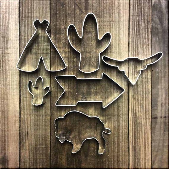 Set of Arrow Cactus Teepee Bufflao Longhorn Southwest | Etsy