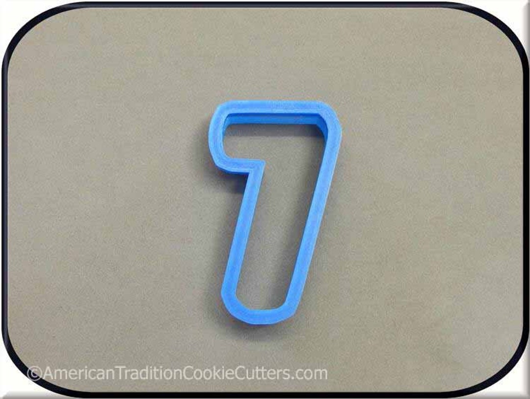 3" Number Seven 3D Printed Cookie Cutter #P8039 - Etsy