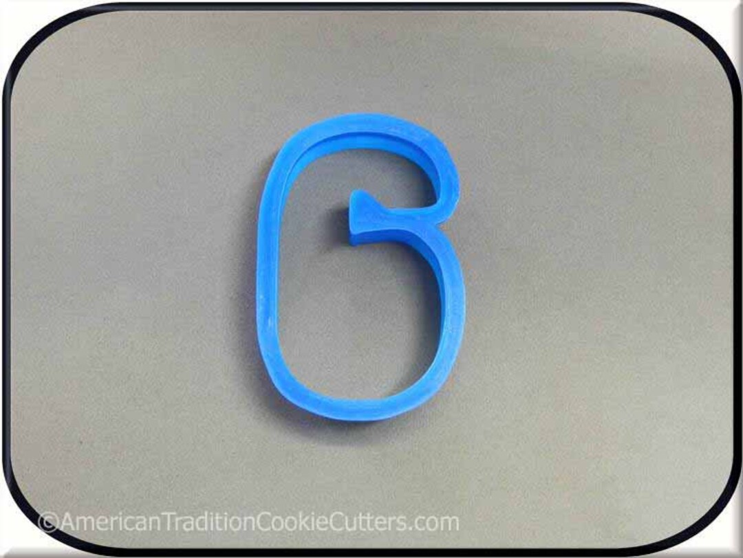 3" Number Six 3D Printed Cookie Cutter #P8038 - Etsy