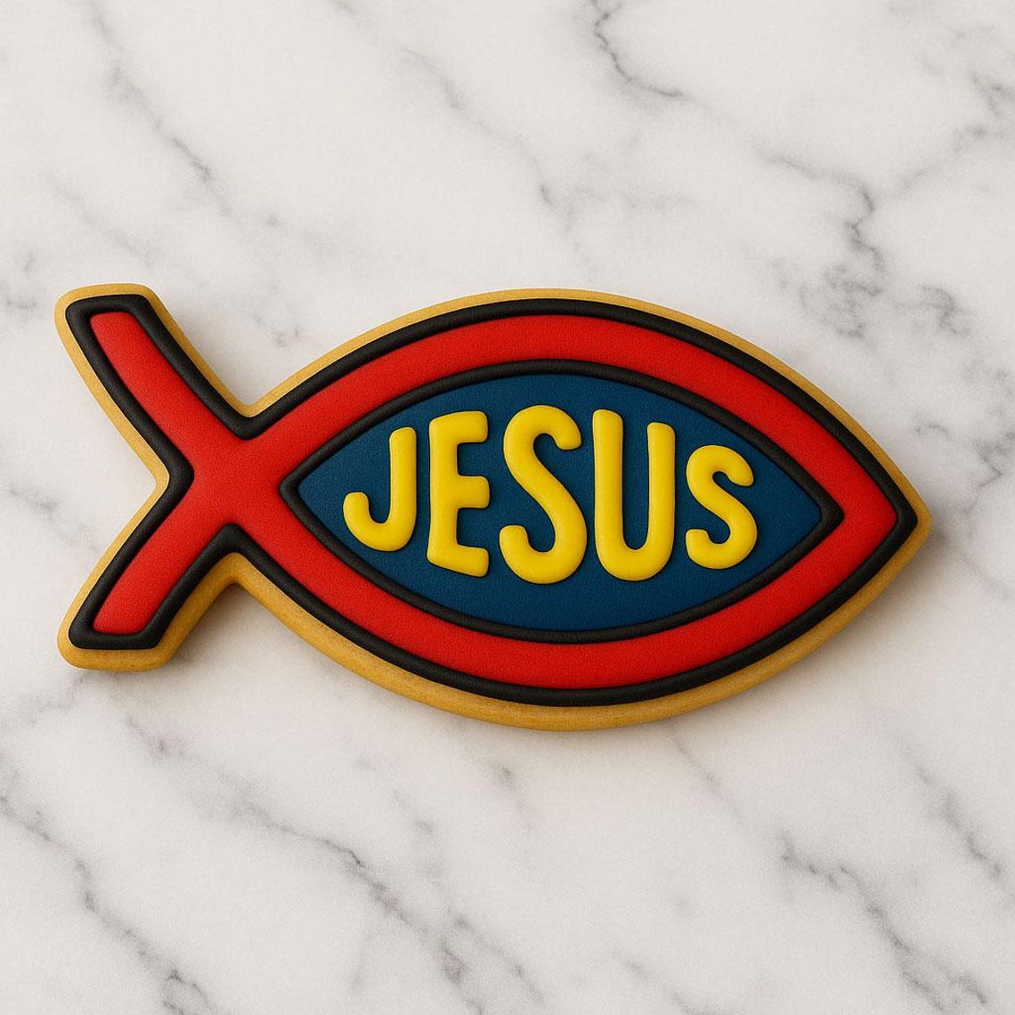 4.5" Jesus Fish Christian Symbol Metal Cookie Cutter #NA6072 - Etsy