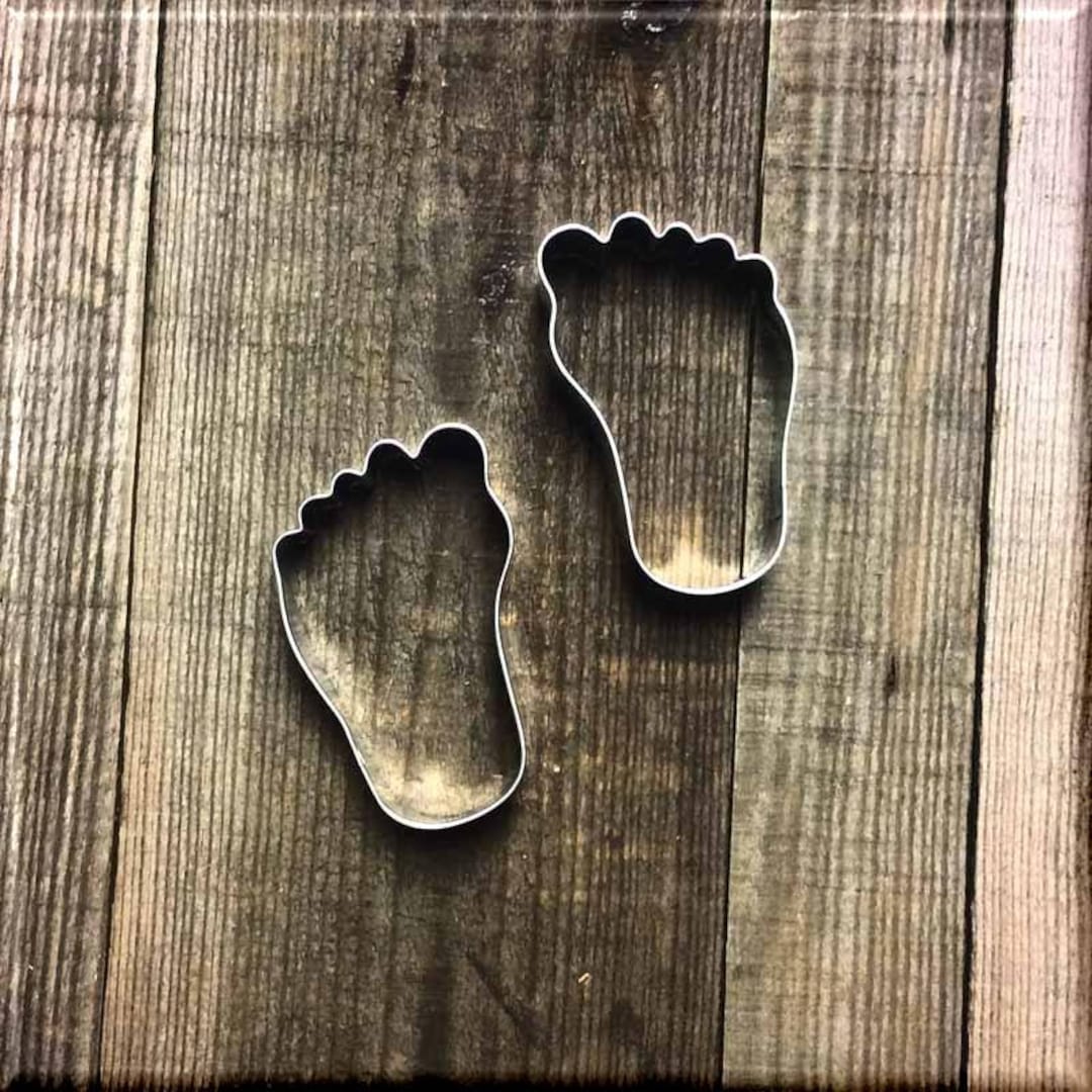 Set of 2 Feet Metal Cookie Cutters #NAWK54 - Etsy
