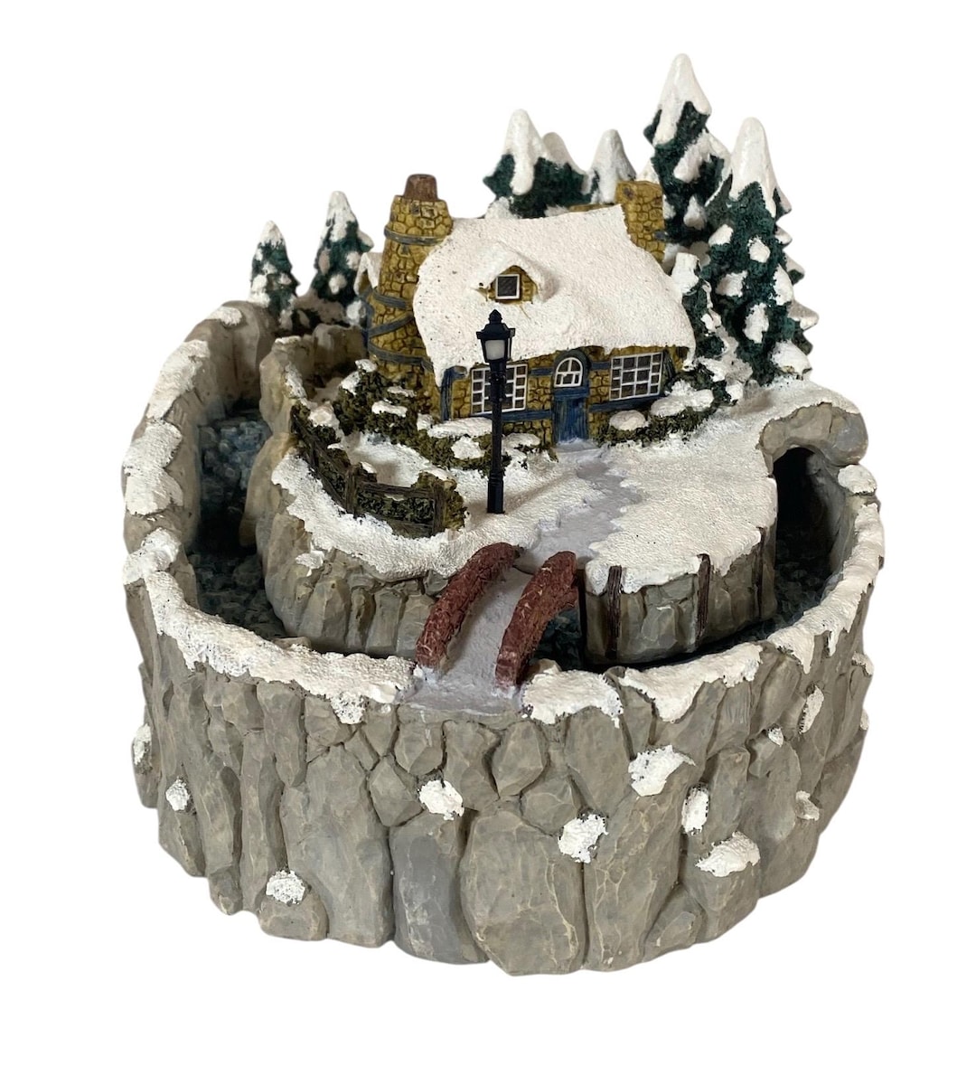 Thomas Kinkade Stonehearth Waterfall by Avon Circa 1997 - Etsy