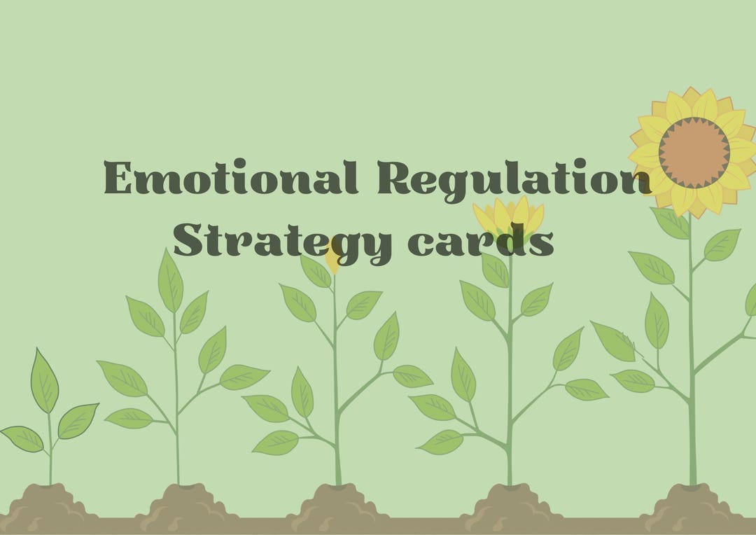 Printable Emotional Regulation Strategy Cards Resource Download PDF - Etsy