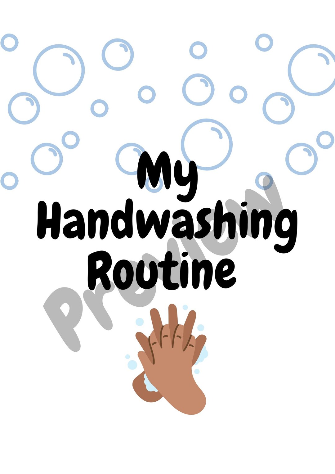 Printable Visual Hand Washing Routine Schedule Resource Download PDF - Etsy