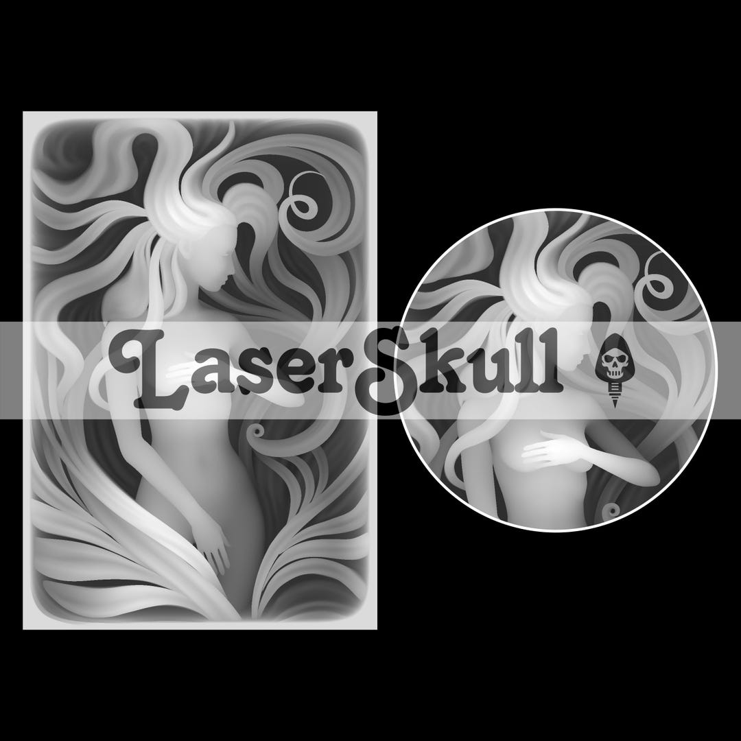 File / Fiber Laser / Cut / Depth Map / 3D / Stl / Depth Engraving ...