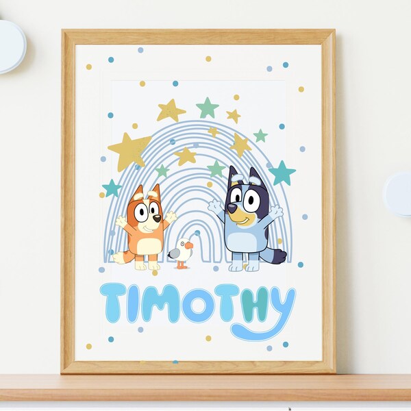 Bluey A4 Poster - Etsy