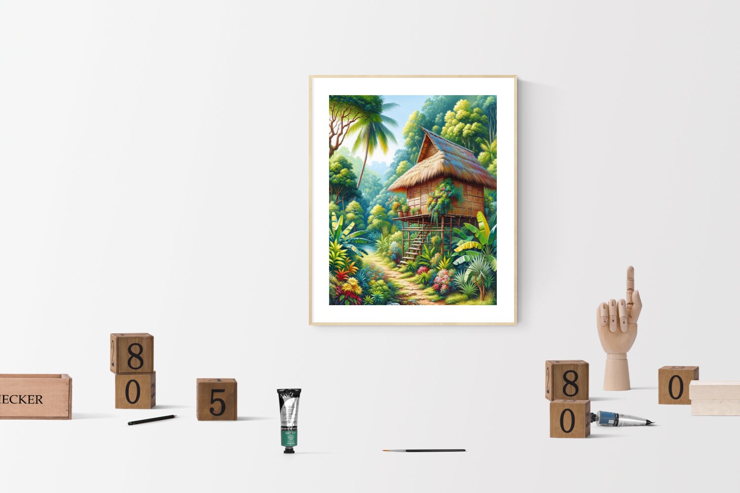 Bahay Kubo | AI Generated Art, Traditional Philippine House, Printable ...