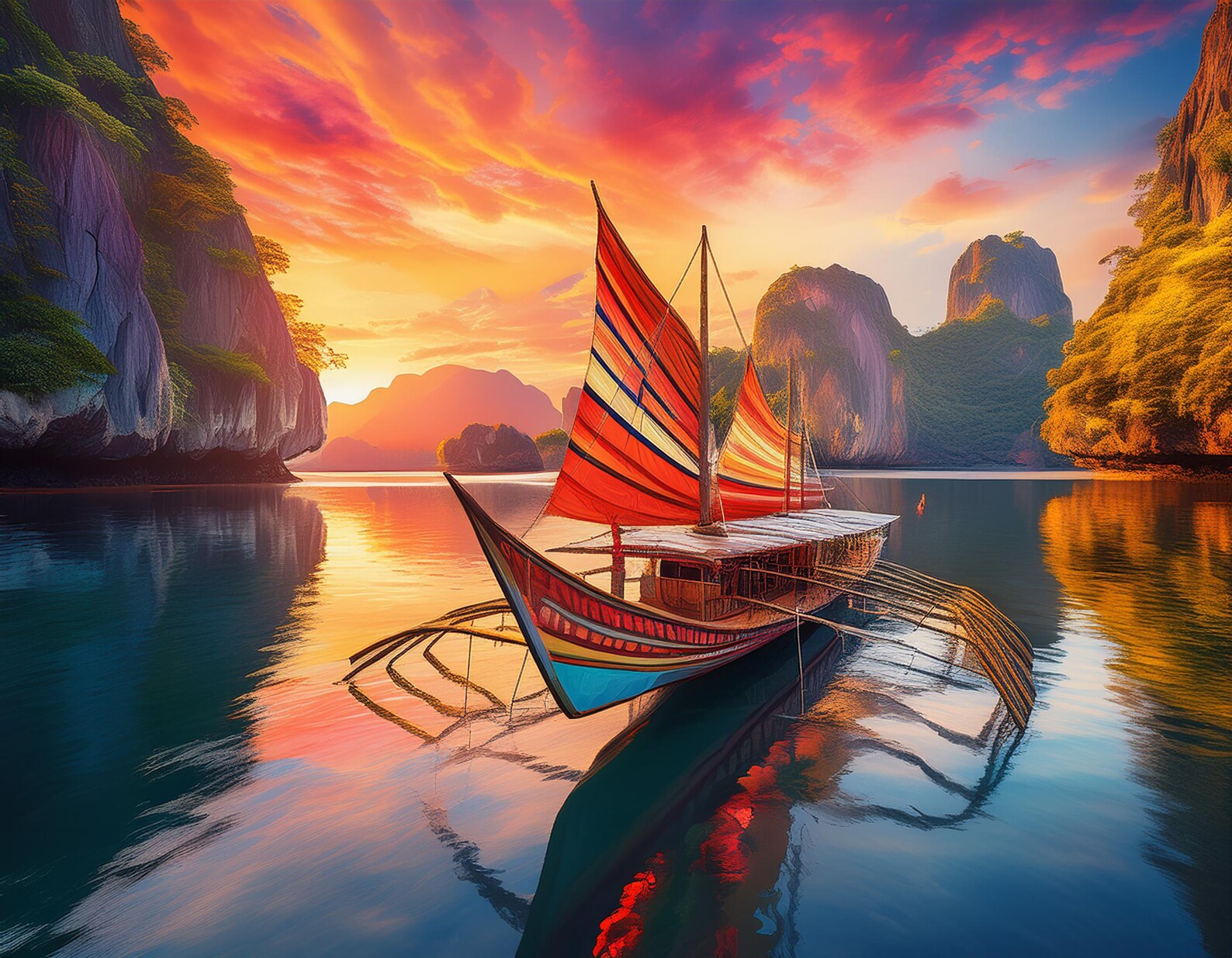 Boat Clipart Bundle | Boat Artwork, AI Generated Art, Sea and Boat ...