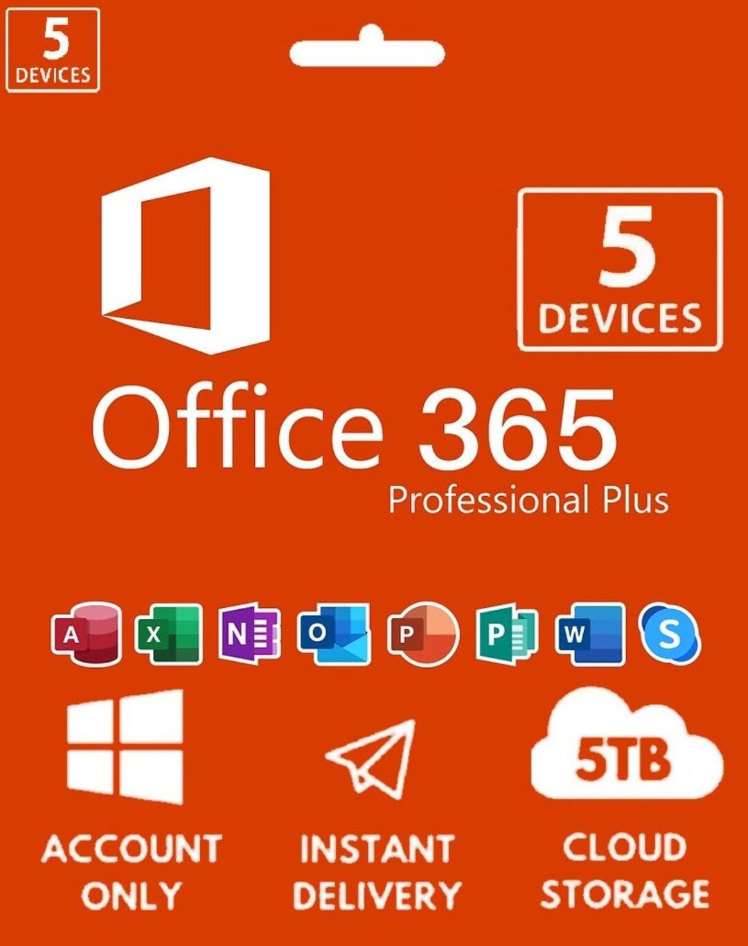 Microsoft Office 365 Pro Plus Lifetime Subscription Onedrive 5TB - Etsy