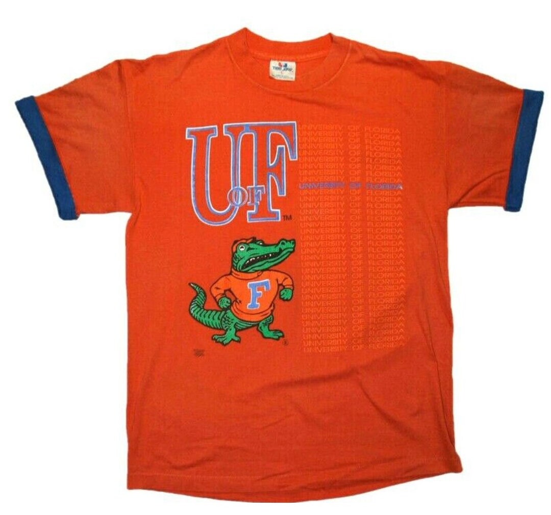 Vintage 1980s 80s University of Florida Gators Shirt Made in USA Mens ...