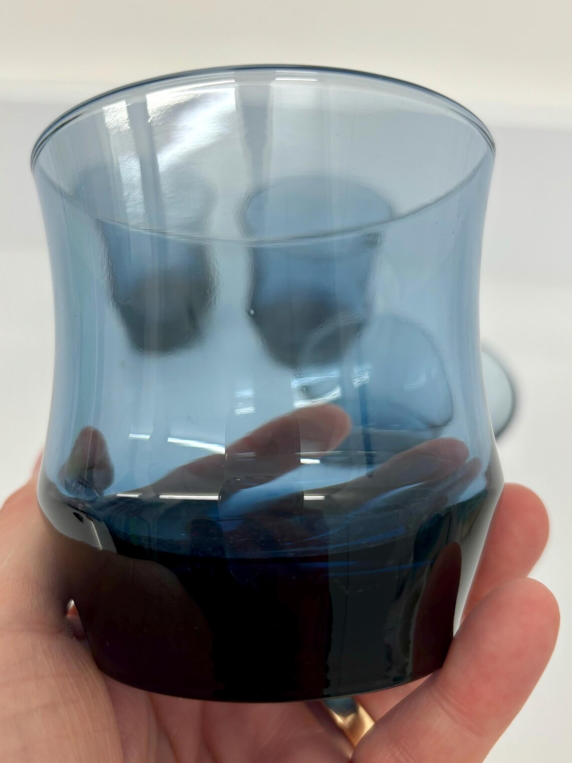 Set of 4 MCM Libbey Smoke Blue Apollo Glasses - Etsy