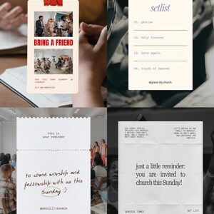 Church Invitation Templates: Christian Social Media Graphics (canva ...