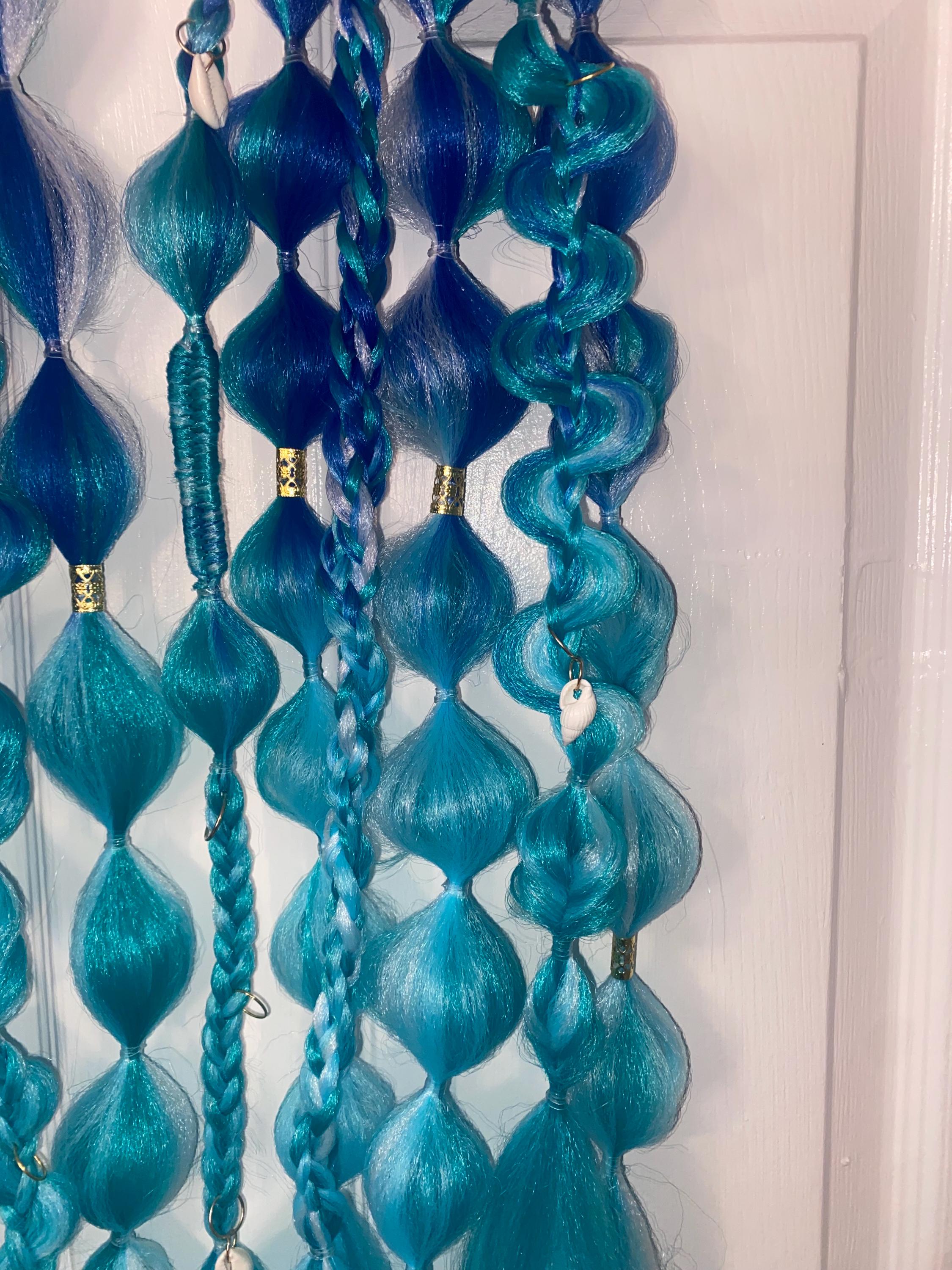 Set of 2 Custom *ocean *beach *braided Extensions *festival Braids ...