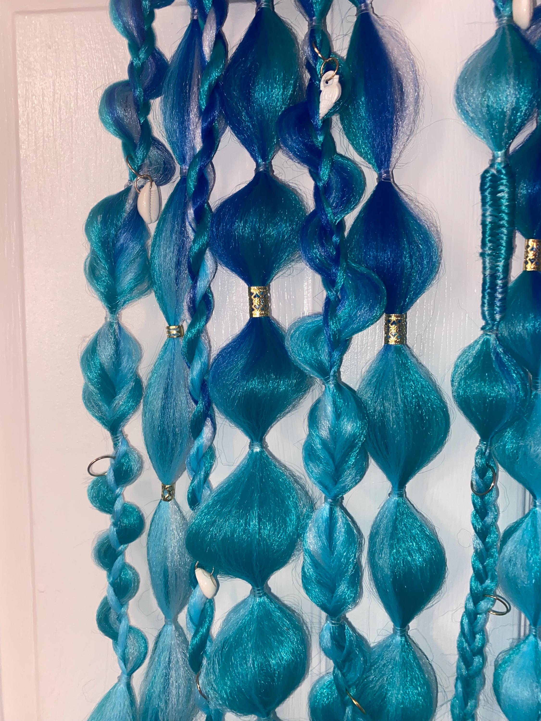 Set of 2 Custom *ocean *beach *braided Extensions *festival Braids ...