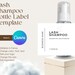 Printable Lash Shampoo Sticker Label Template - Editable PDF for DIY ...