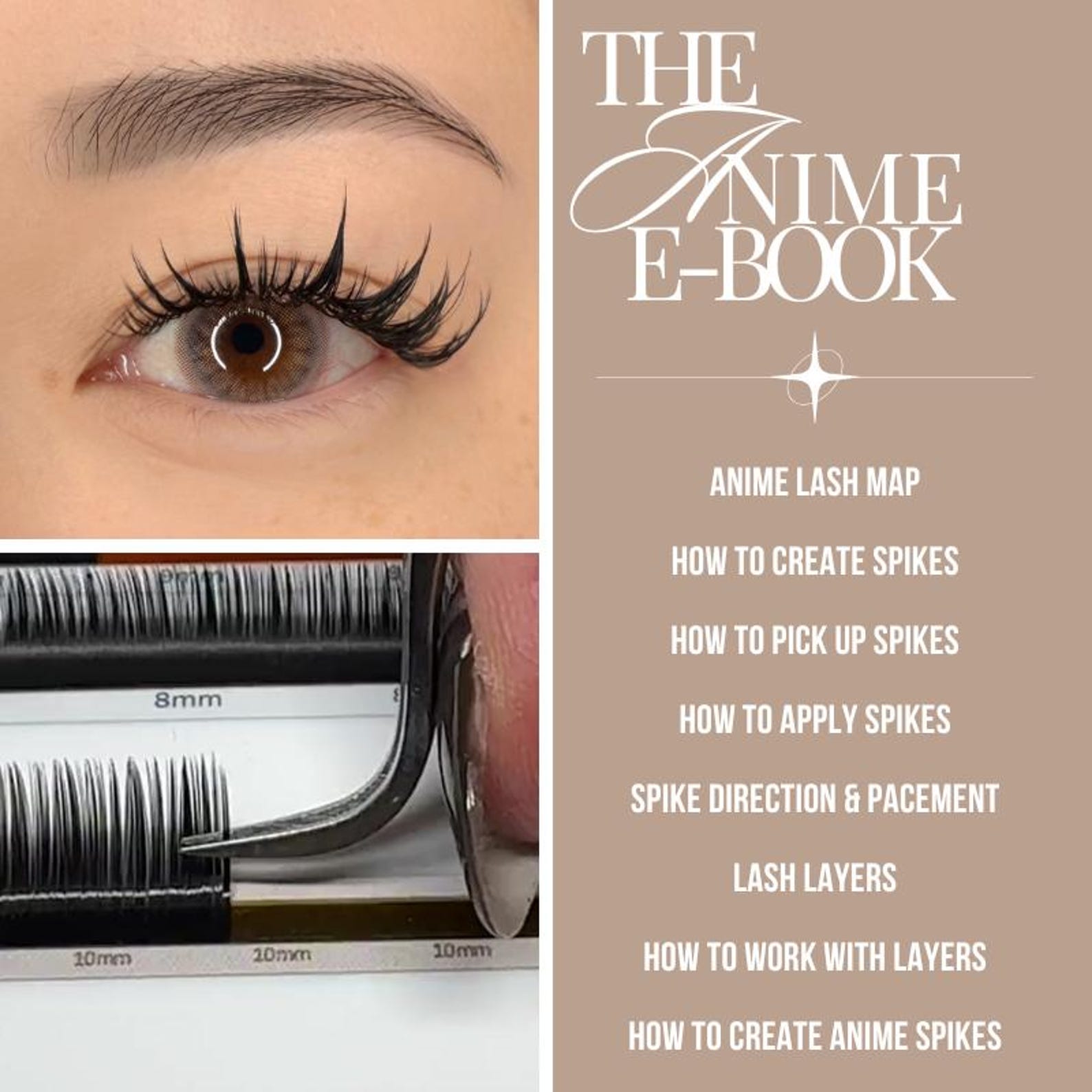 Wispy Anime Lash Map E-book Lash Manual | Eyelash Extension | Wispy ...