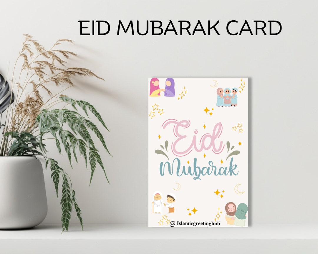Eid Card Digital Download Festive and Colourful - Etsy