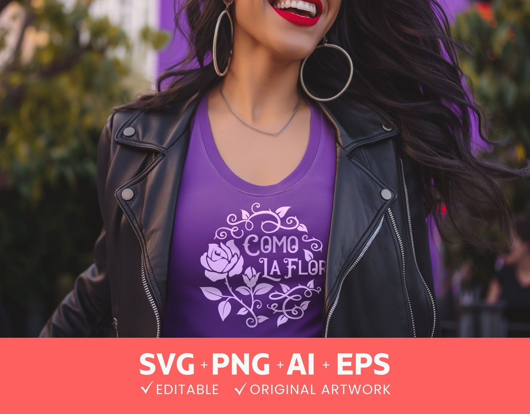 Selena, Como La Flor, Printable SVG, Queen of Tejano Pop Music ...