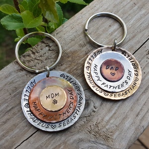Mom, Dad, Grandparents Gift Necklaces, Keychains, Ornaments. Custom ...