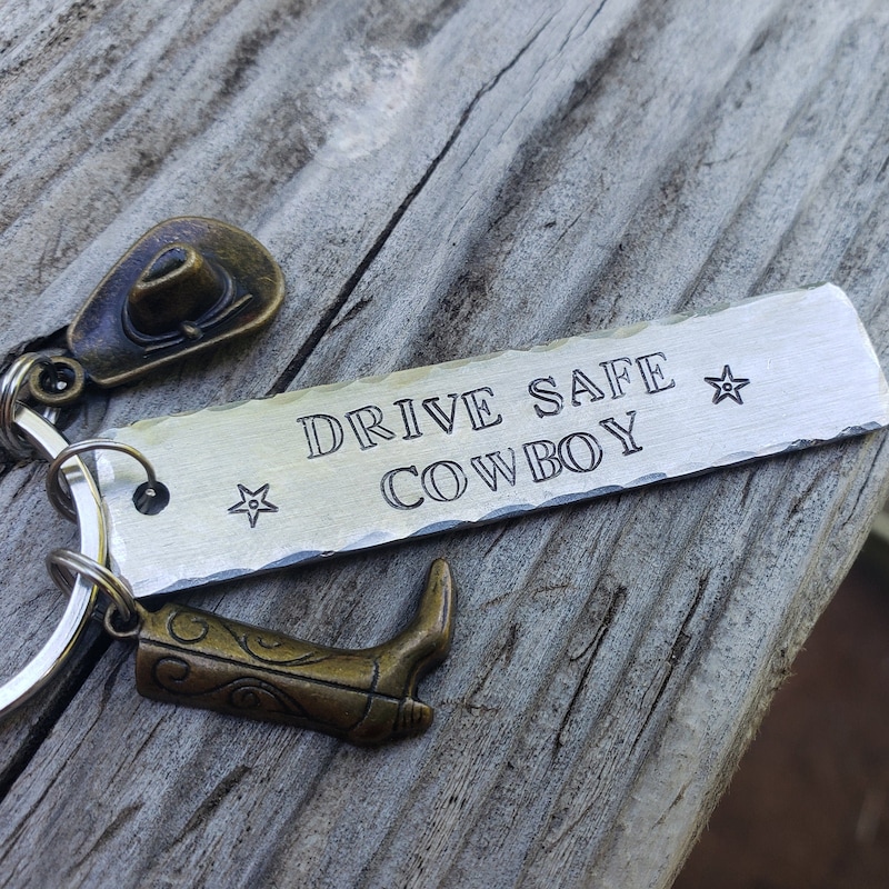 Custom Cowboy Keychains - Etsy