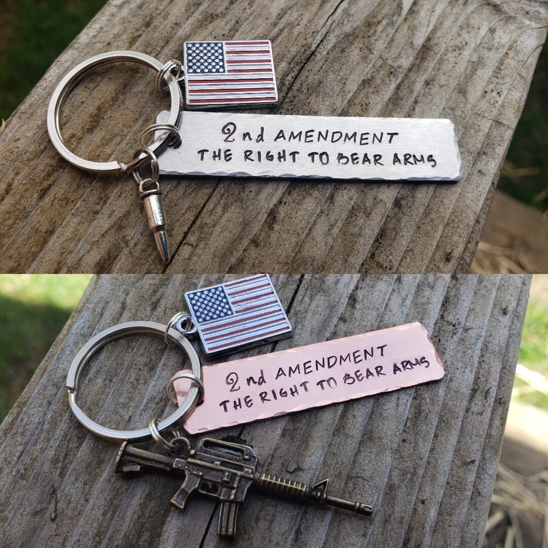 Custom Gun Rights, 2nd Amendment, America, Trump, Keychains - Etsy