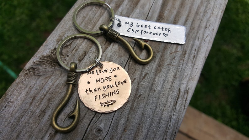 Custom Fishing Keychains - Etsy