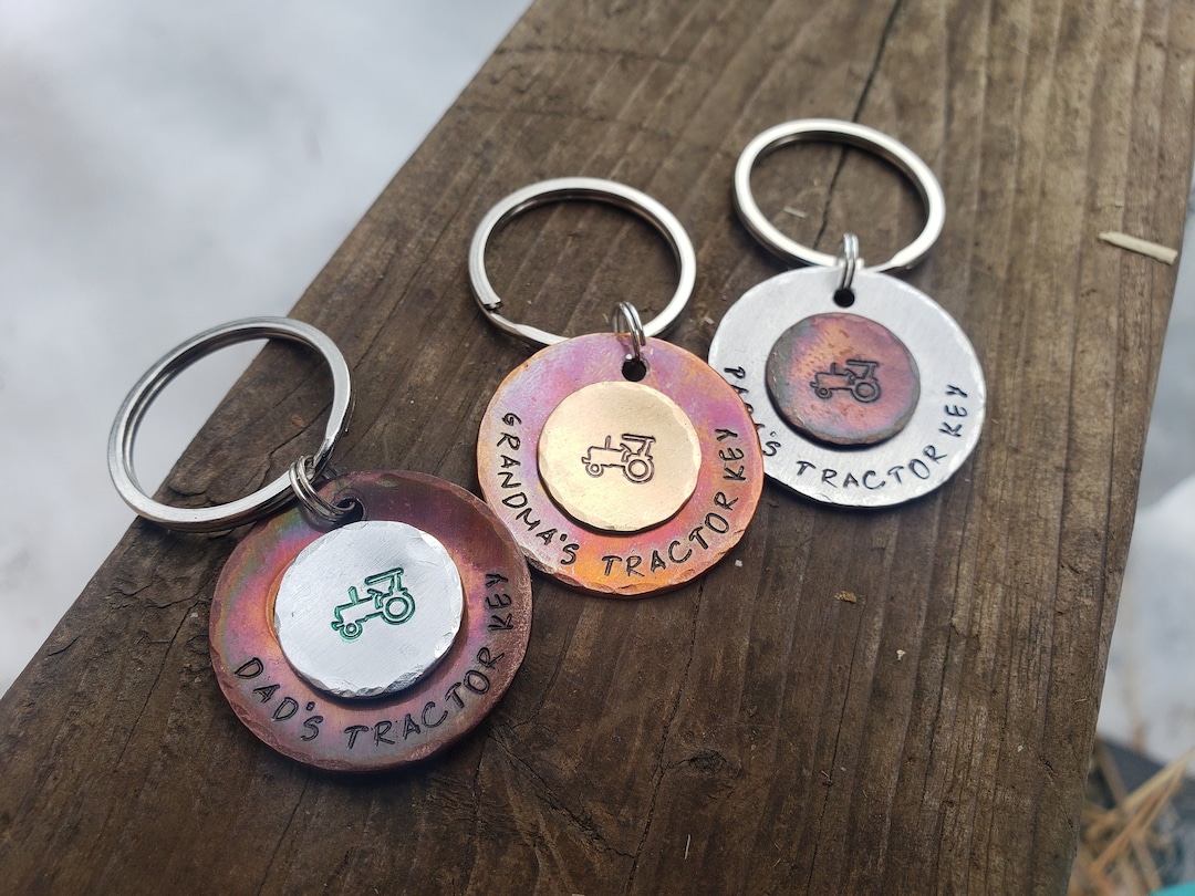 Custom Tractor Keychain - Etsy