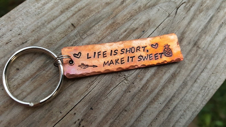 Life is Short Make It Sweet Keychain. Old Dominion Lyrics - Etsy