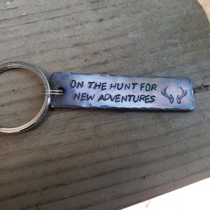 Hunting Keychain Custom Text - Etsy
