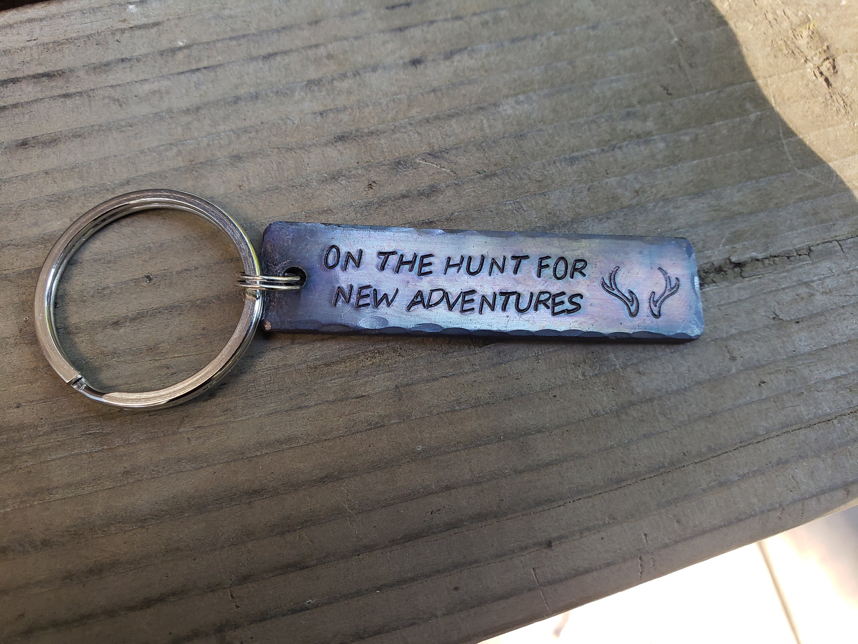 Hunting Keychain Custom Text - Etsy