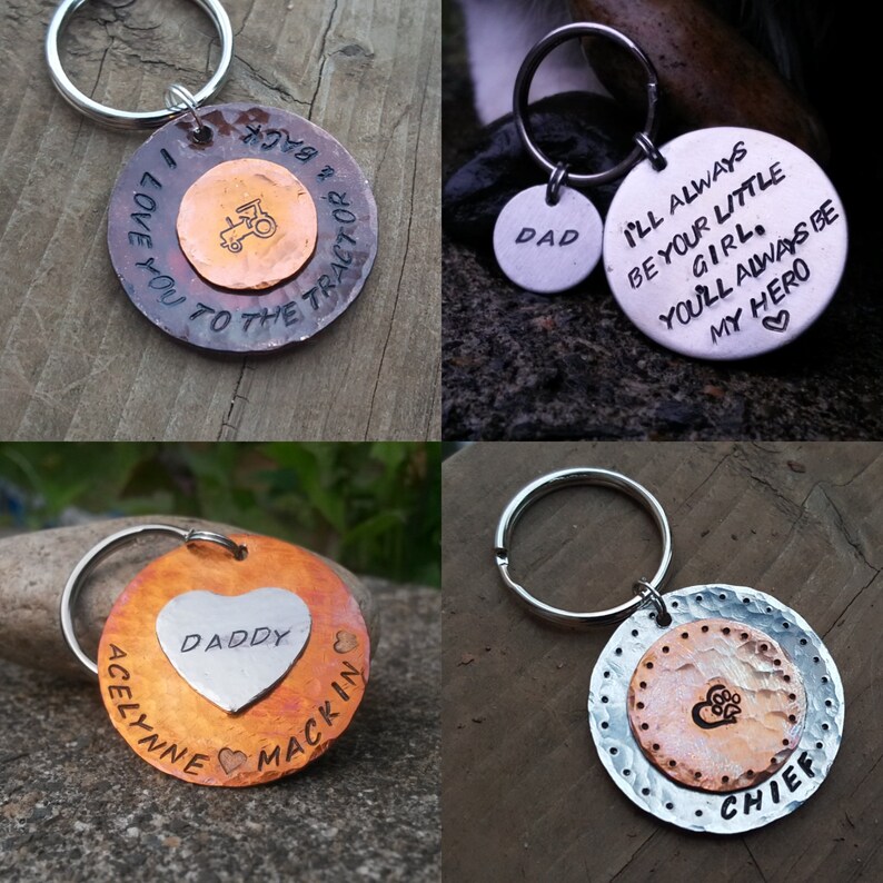 Mom Dad Grandparents gift Necklaces keychains ornaments. | Etsy