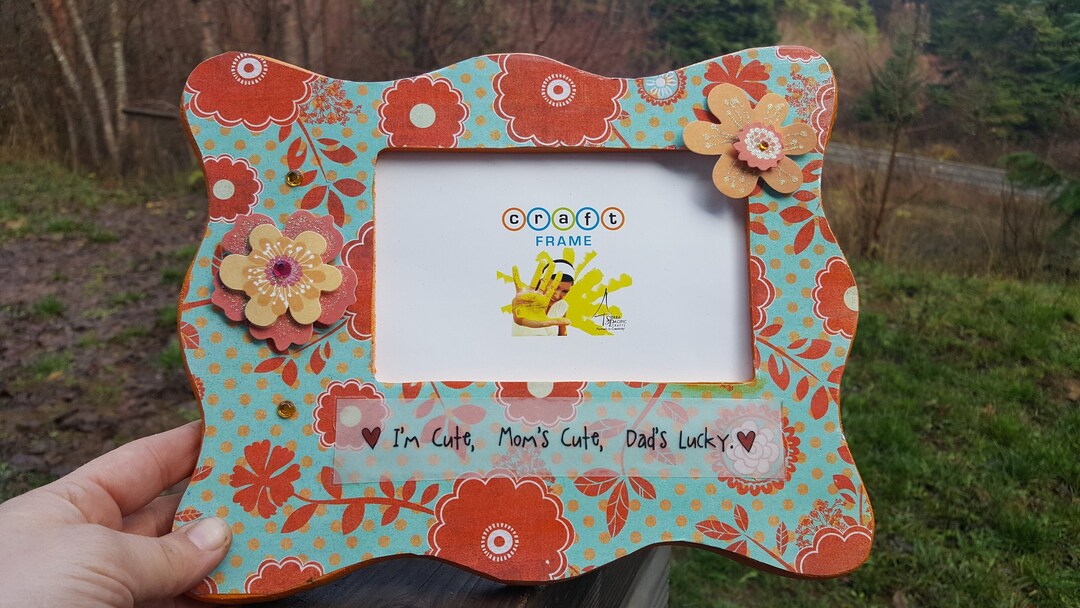One of a Kind Frame. I'm Cute, Mom's Cute, Dad's Lucky - Etsy