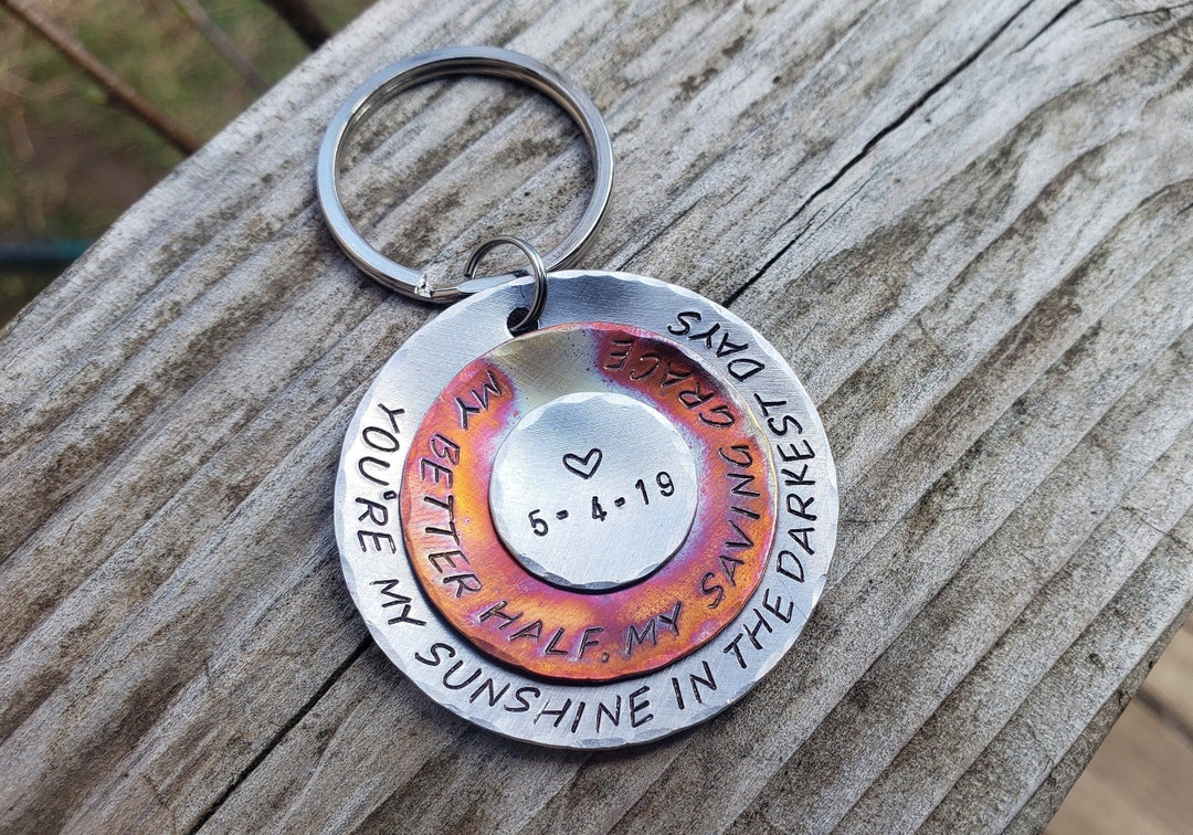 Custom Text Necklace or Keychain - Etsy