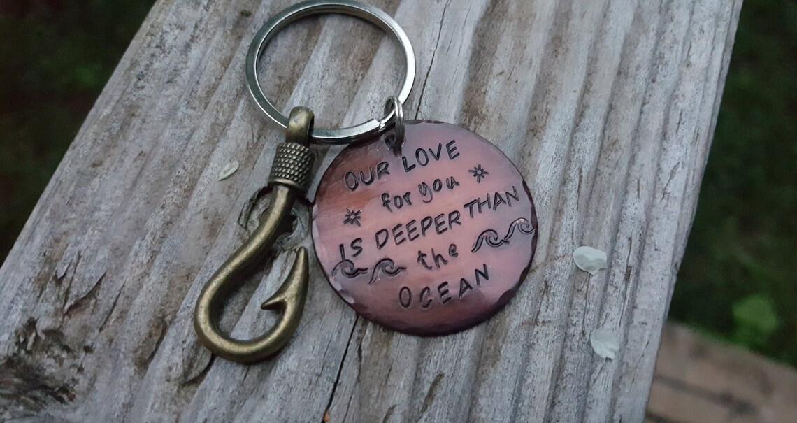 Custom fishing keychains | Etsy