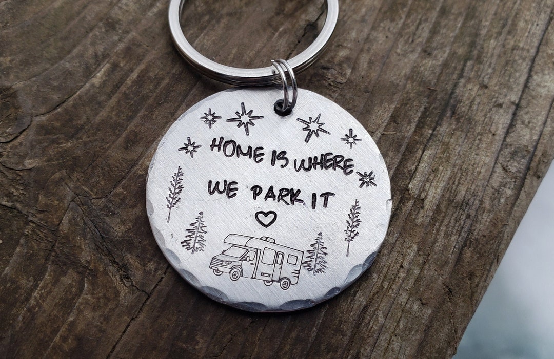 Custom Camping Keychain, Happy Campers, Motorhome, Rv - Etsy