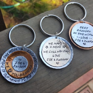 Mom, Dad, Grandparents Gift Necklaces, Keychains, Ornaments. Custom ...