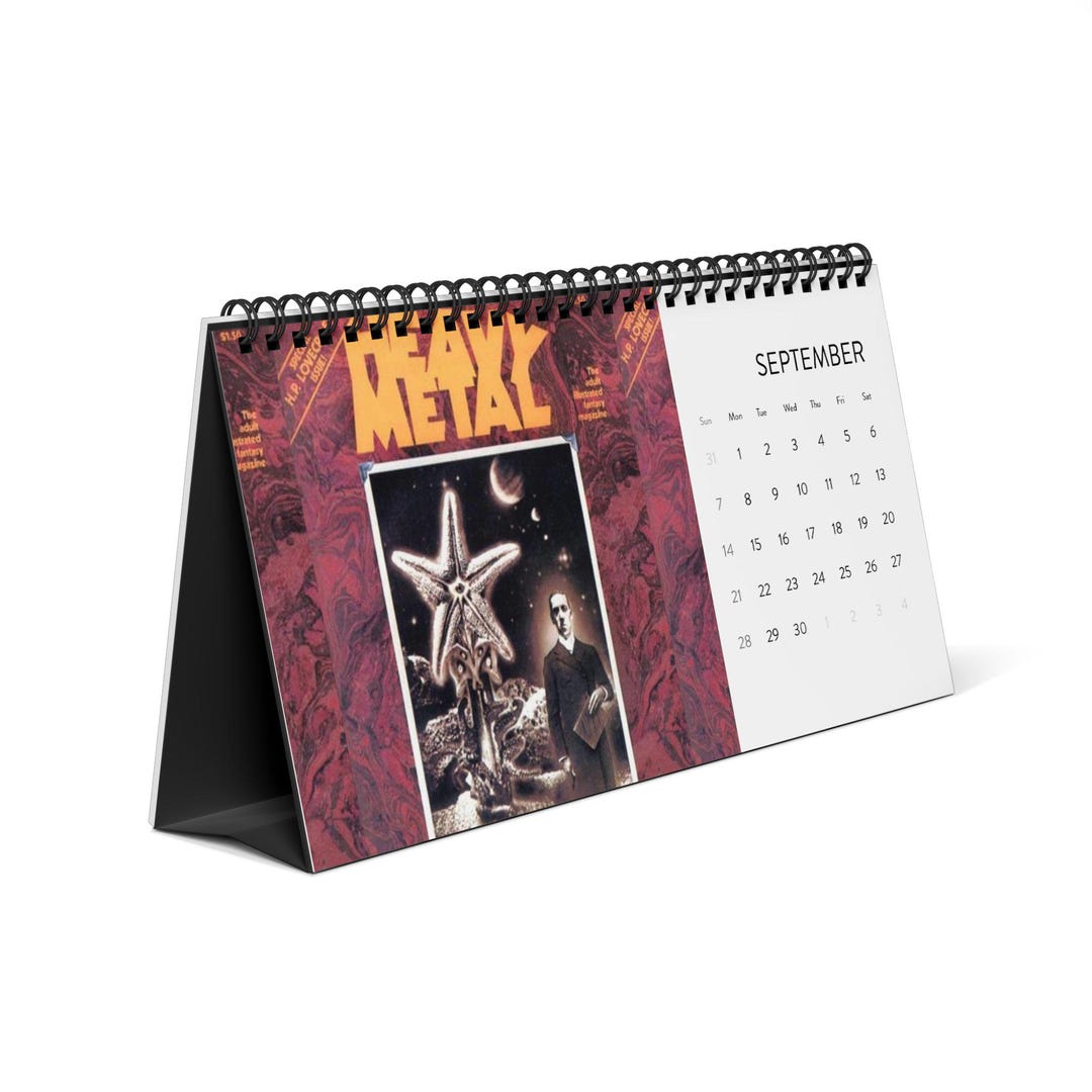 Heavy Metal Magazine Desktop Calendar 2025 Grid - Etsy