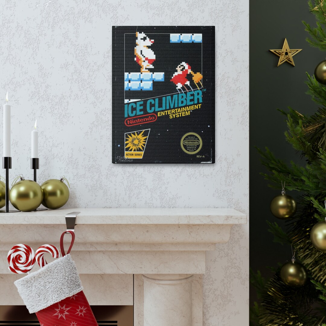 Ice Climber 12 X 16 Canvas Print NES Classic Game Art Retro Video Game ...