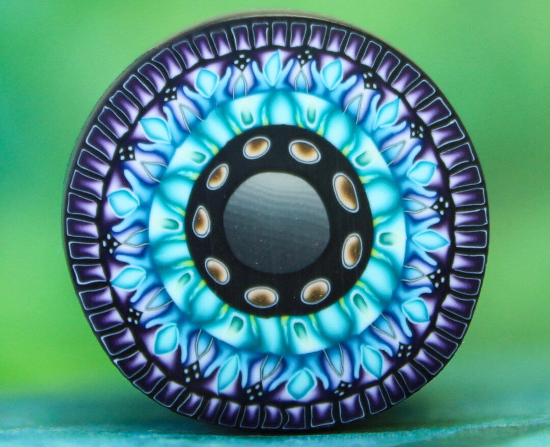Medium Polymer Clay Medallion Cane 17cc - Etsy