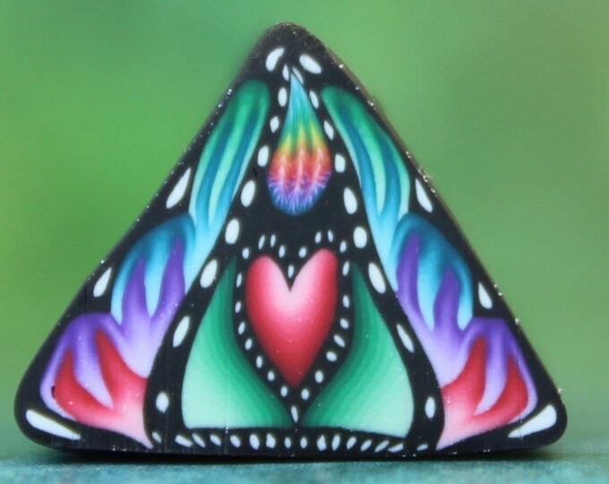 Medium Polymer Clay Rainbow Peace Sign Cane, "peace and Love" Cane ...